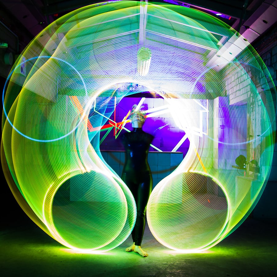 Jessie Hula Hooper | LED Hula Hoop Artist | Hire Circus Performer