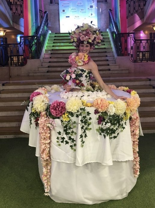 Singing Human Tables | Christmas Singing Tables for Hire