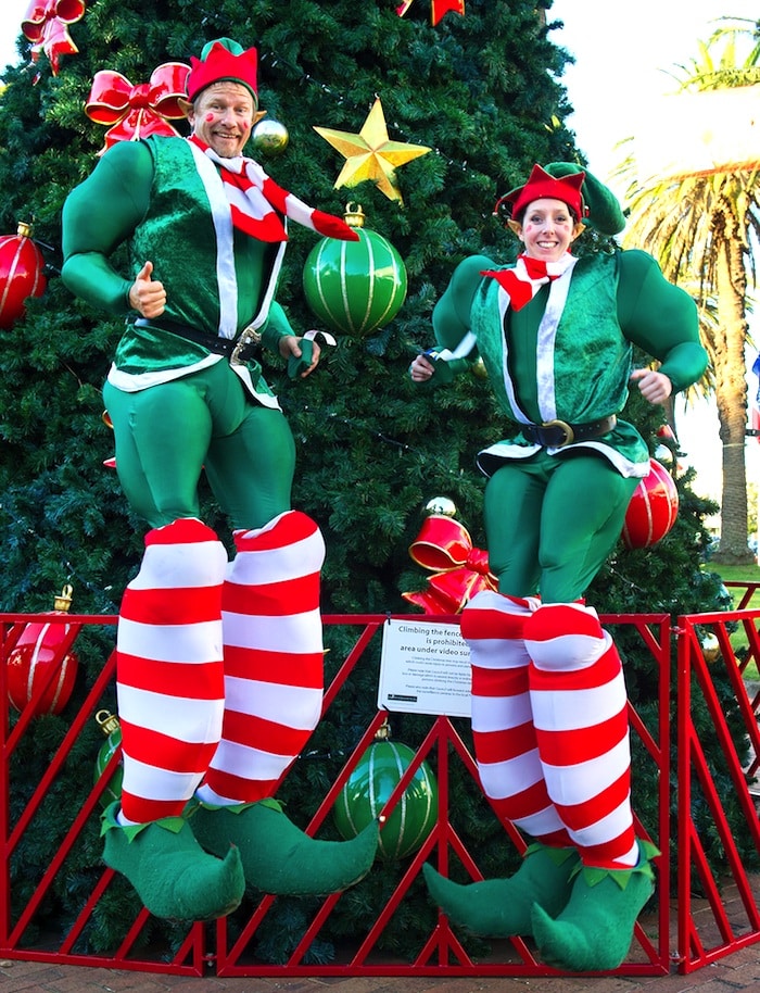 Bouncy Elves | Elves on Bouncing Stilts | Christmas Stilts