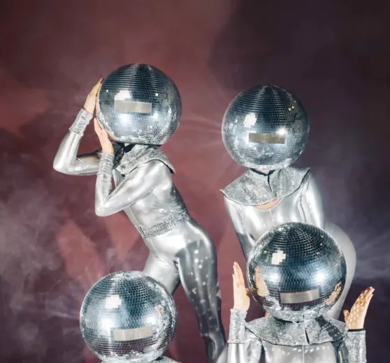 Mirror Ball Dancers | Disco Ball Dancers | Disco Themed Events